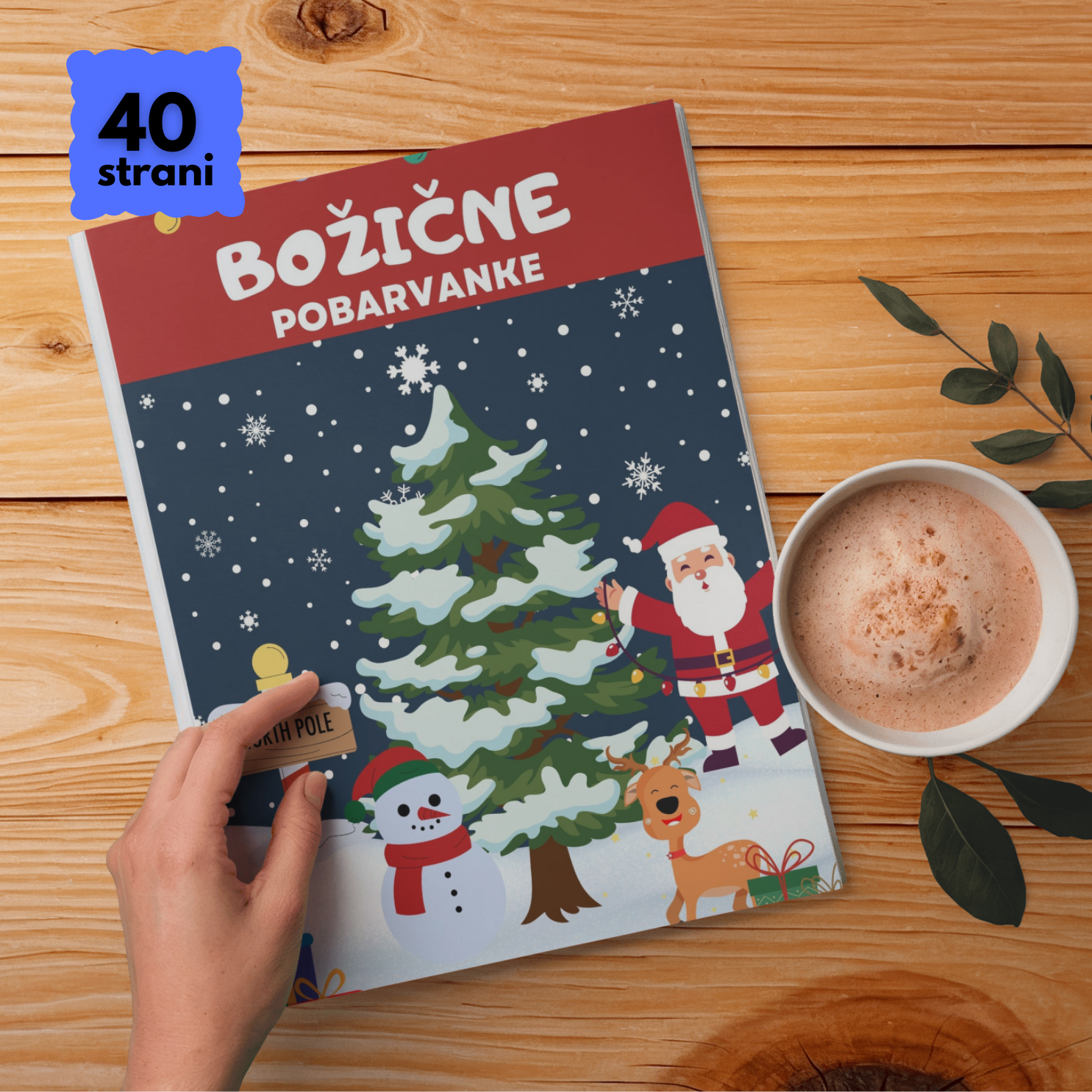Božične pobarvanke + DARILO – POBARVANKE